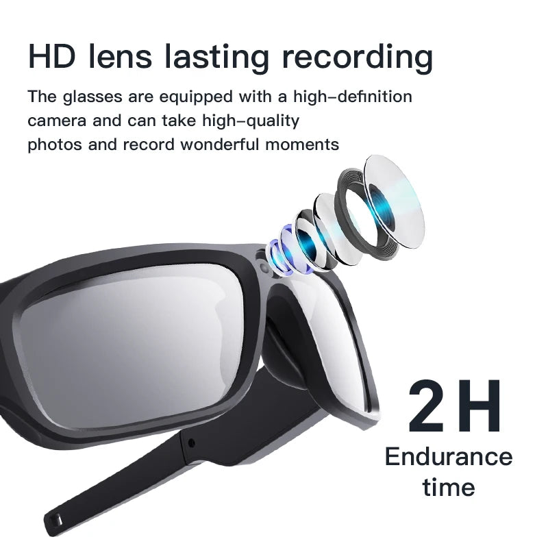 SunCam Outdoor Sport Polarized 4K HD Video Smart Glasses – The Maniac ...